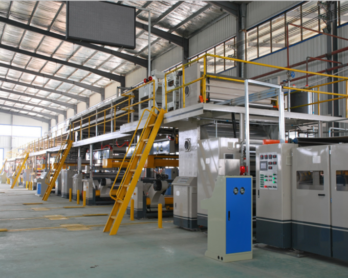 Carton Plc Corrugated Box Manufacturing Automatic Plant Single Face 1600mm
