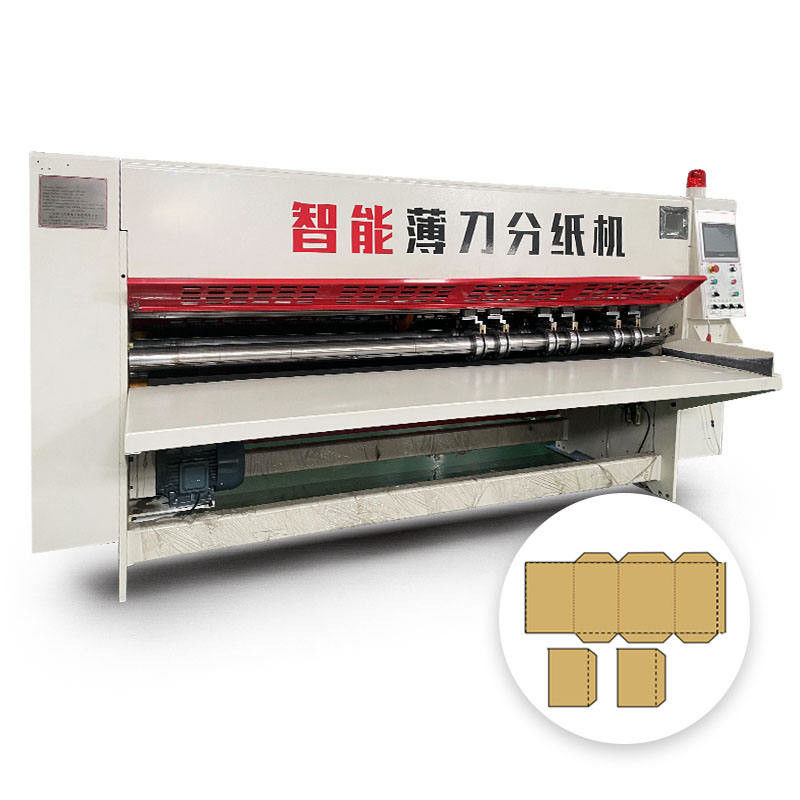 High Speed Touchscreen Corrugated Carton Box Machine Thin Blade Slitter ...