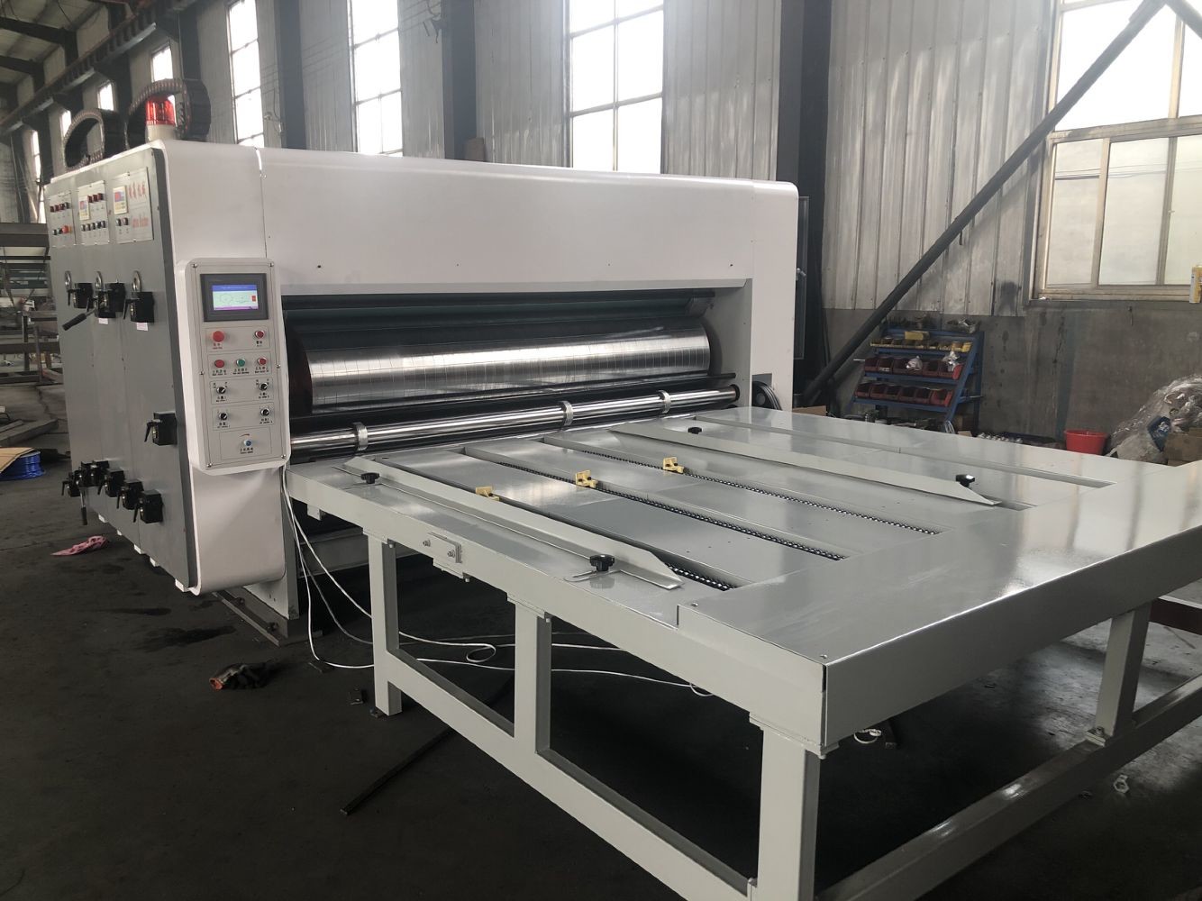 4 Color Semi Automatic Printer Slotter Machine For Corrugated Carton